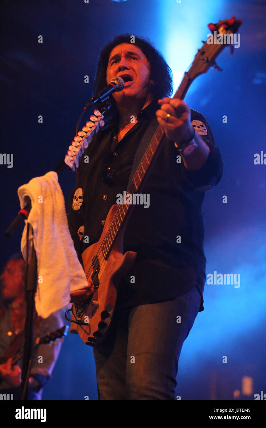 Philadelphia, PA, USA. 2nd June, 2017. Gene Simmons of KISS performing ...