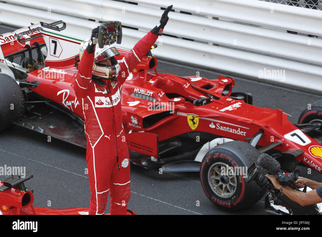 May 28th 2017, Monaco; F1 Grand Prix of Monaco Race Day; VETTEL ...