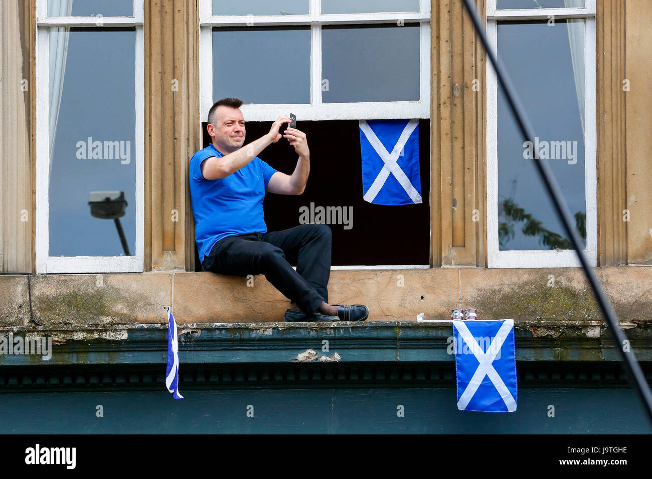 Scottish parade banners hi-res stock photography and images - Alamy