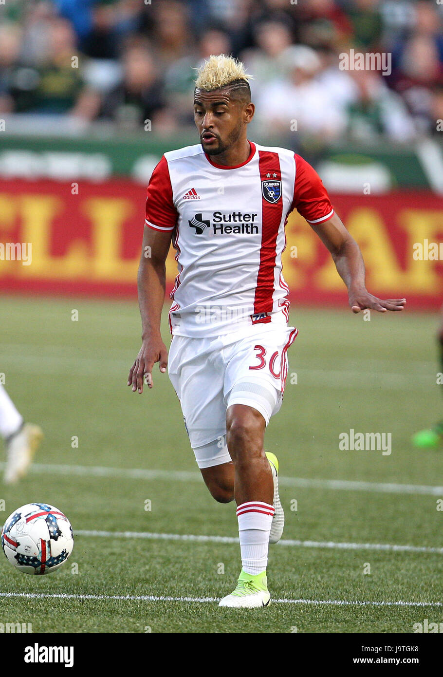 June 02, 2017. San Jose Earthquakes midfielder Anibal Godoy (30) during ...