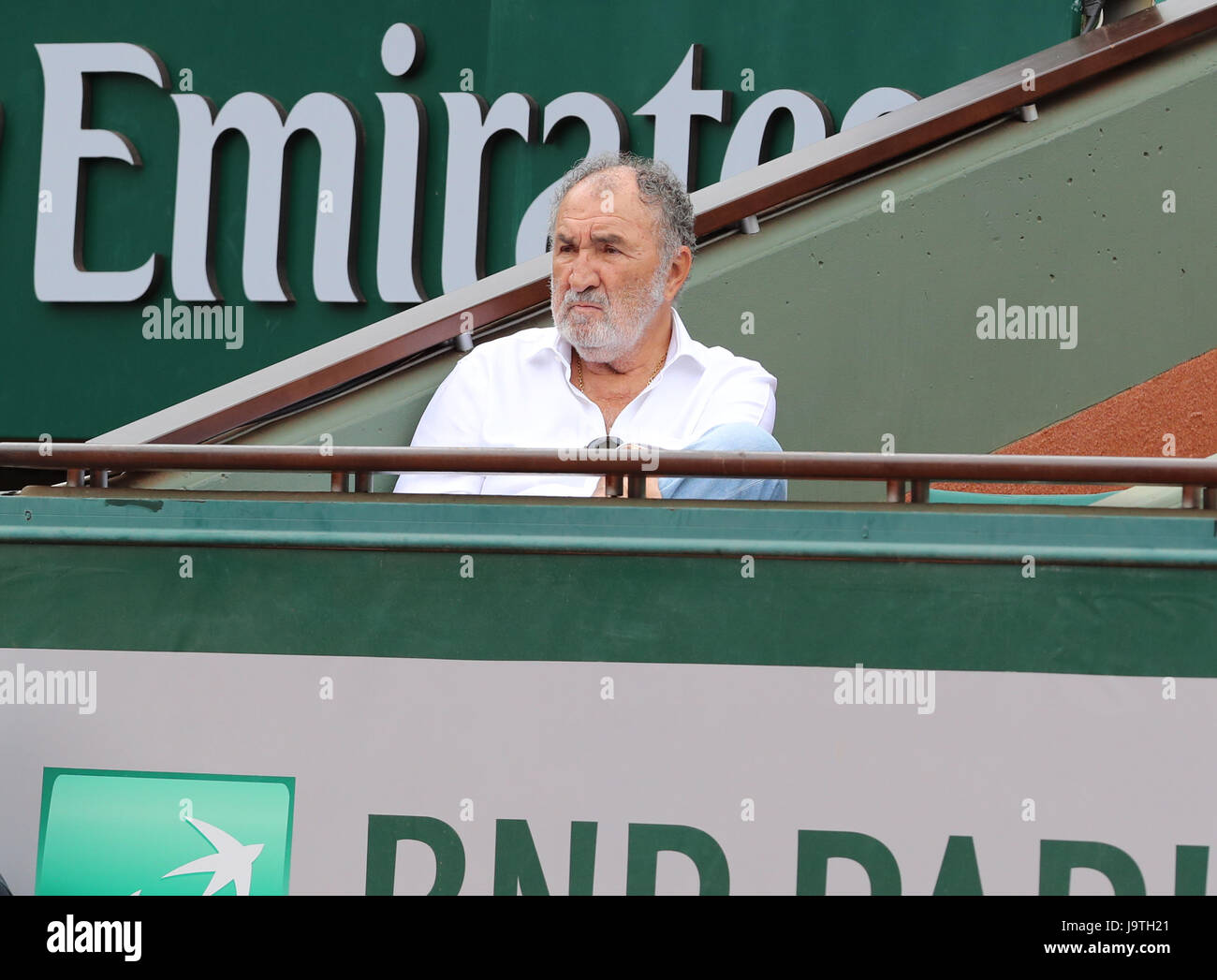 Paris, France. 03rd June, 2017. Former Romanian tennis player Ion ...