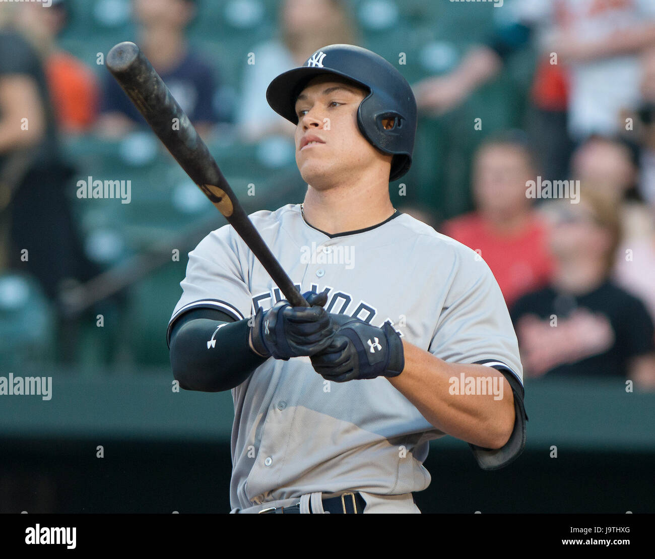 New York Yankees right fielder Aaron Judge (99) bats in the first ...