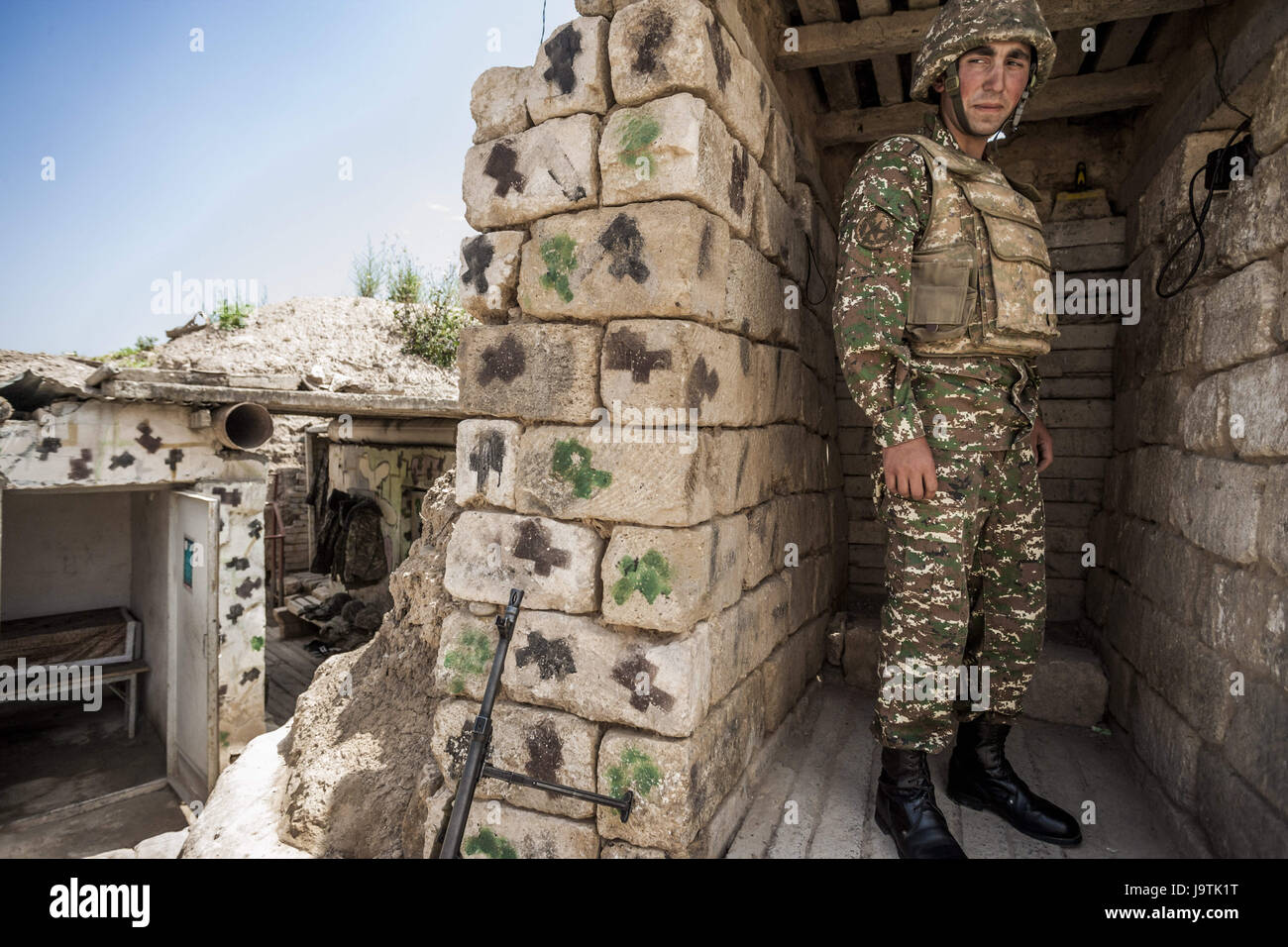 Martakert, Martakert, Nagorno Karabakh. 31st May, 2017. Soldier of ...