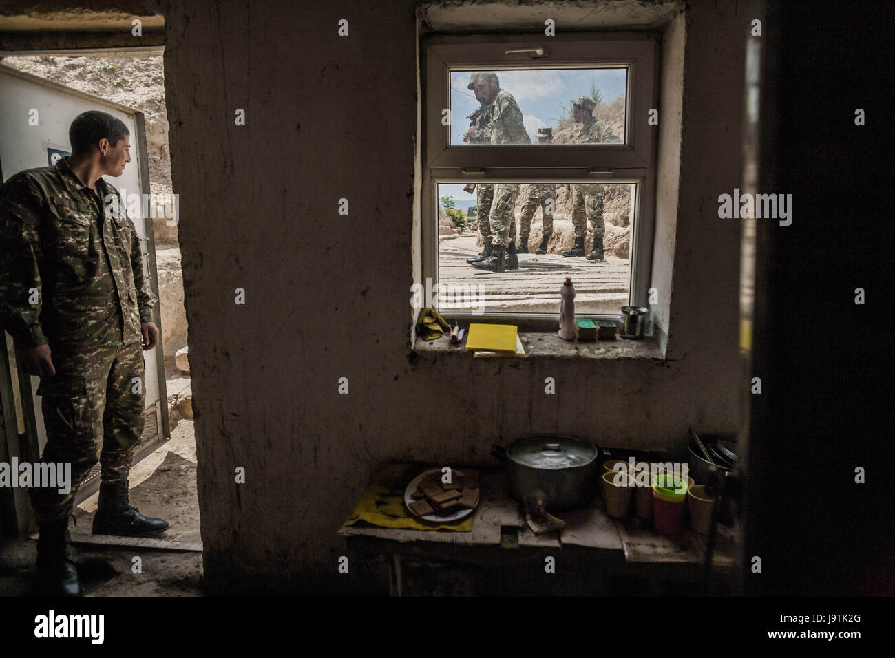 Martakert, Martakert, Nagorno Karabakh. 31st May, 2017. Soldiers of ...