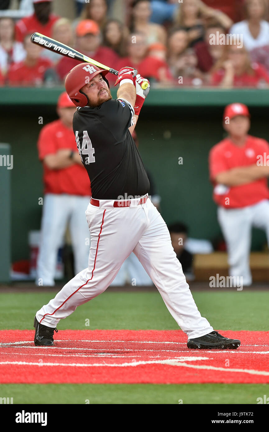 Houston, Texas, USA. 02nd June, 2017. Houston DH Joe Davis (44) batting ...
