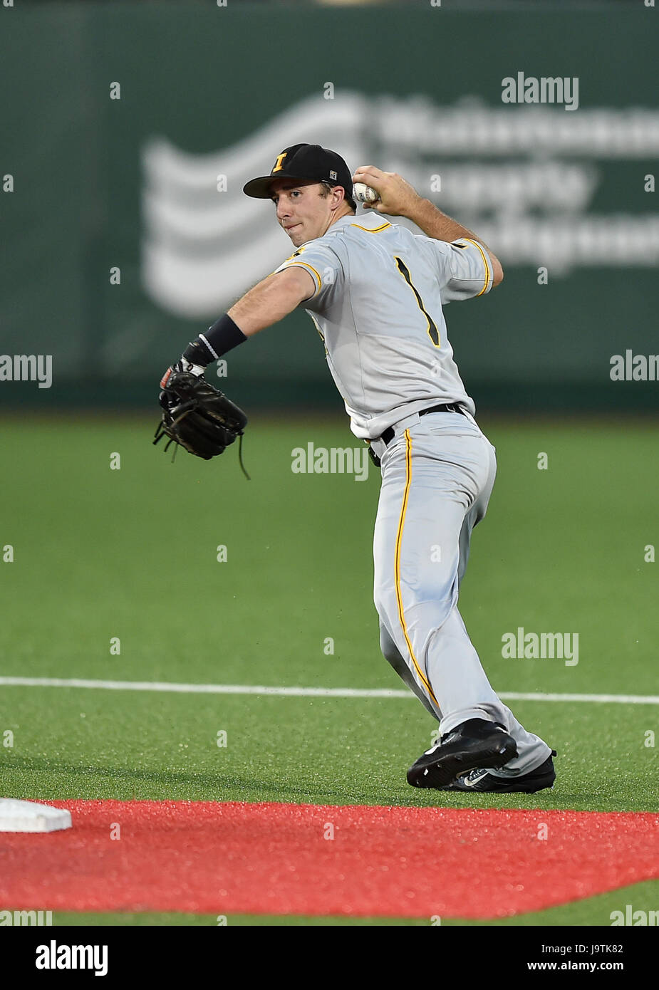 Houston, Texas, USA. 02nd June, 2017. Iowa infielder Mason McCoy (1 ...