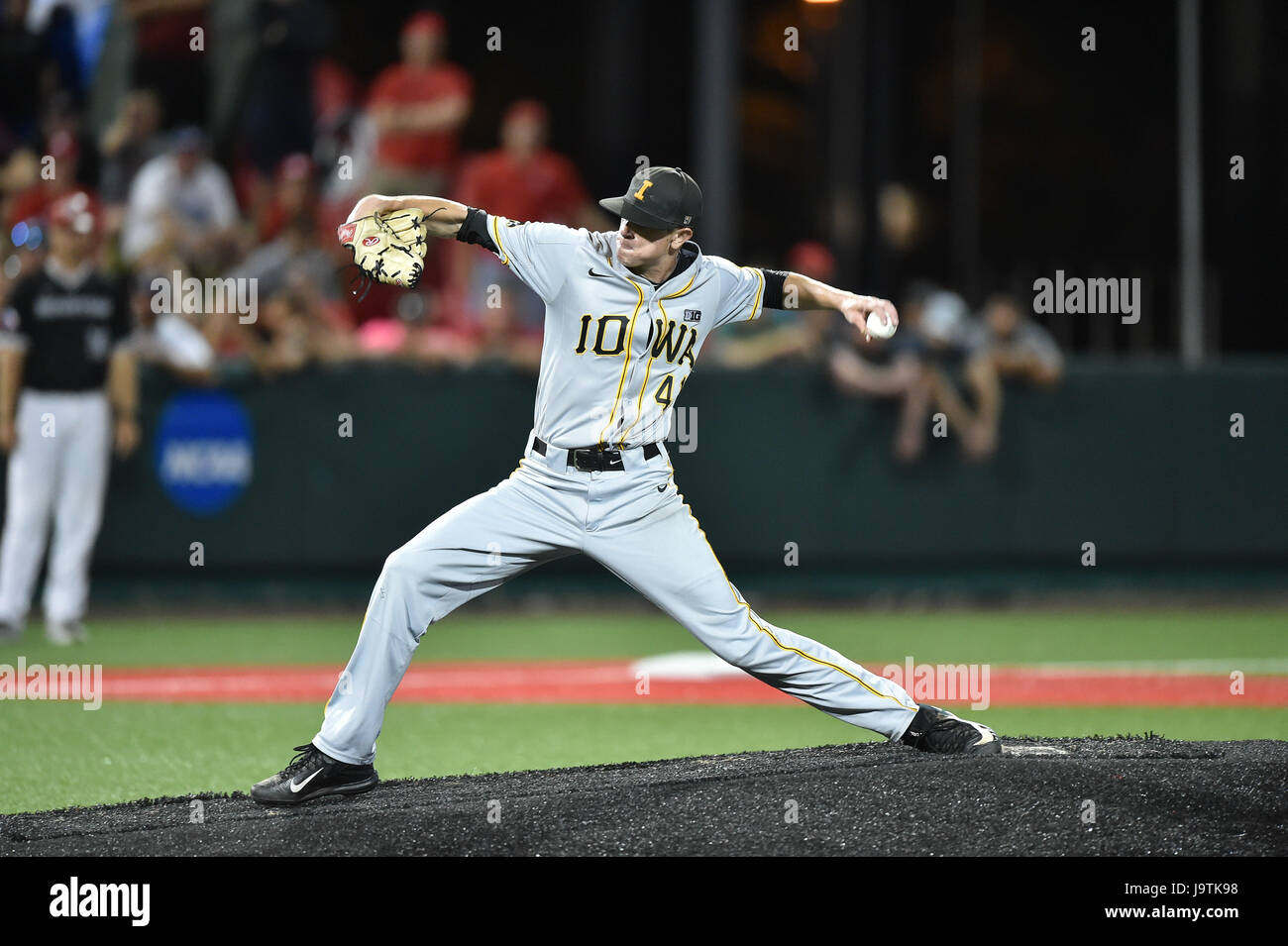 Houston, Texas, USA. 02nd June, 2017. Iowa pitcher Ryan Erickson (41 ...