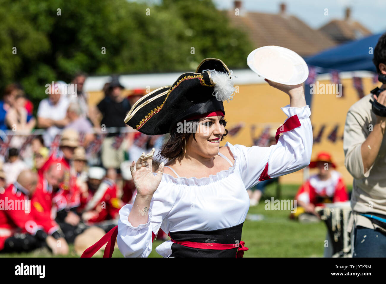 Custard pie fight hi-res stock photography and images - Alamy