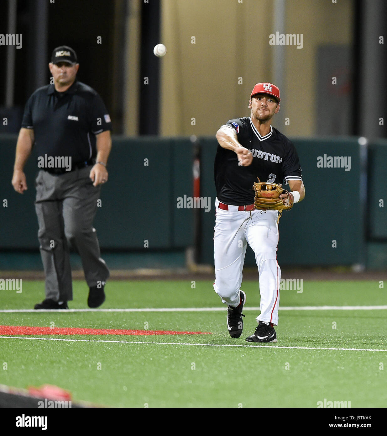 Houston, Texas, USA. 02nd June, 2017. Houston infielder Jake Scheiner ...