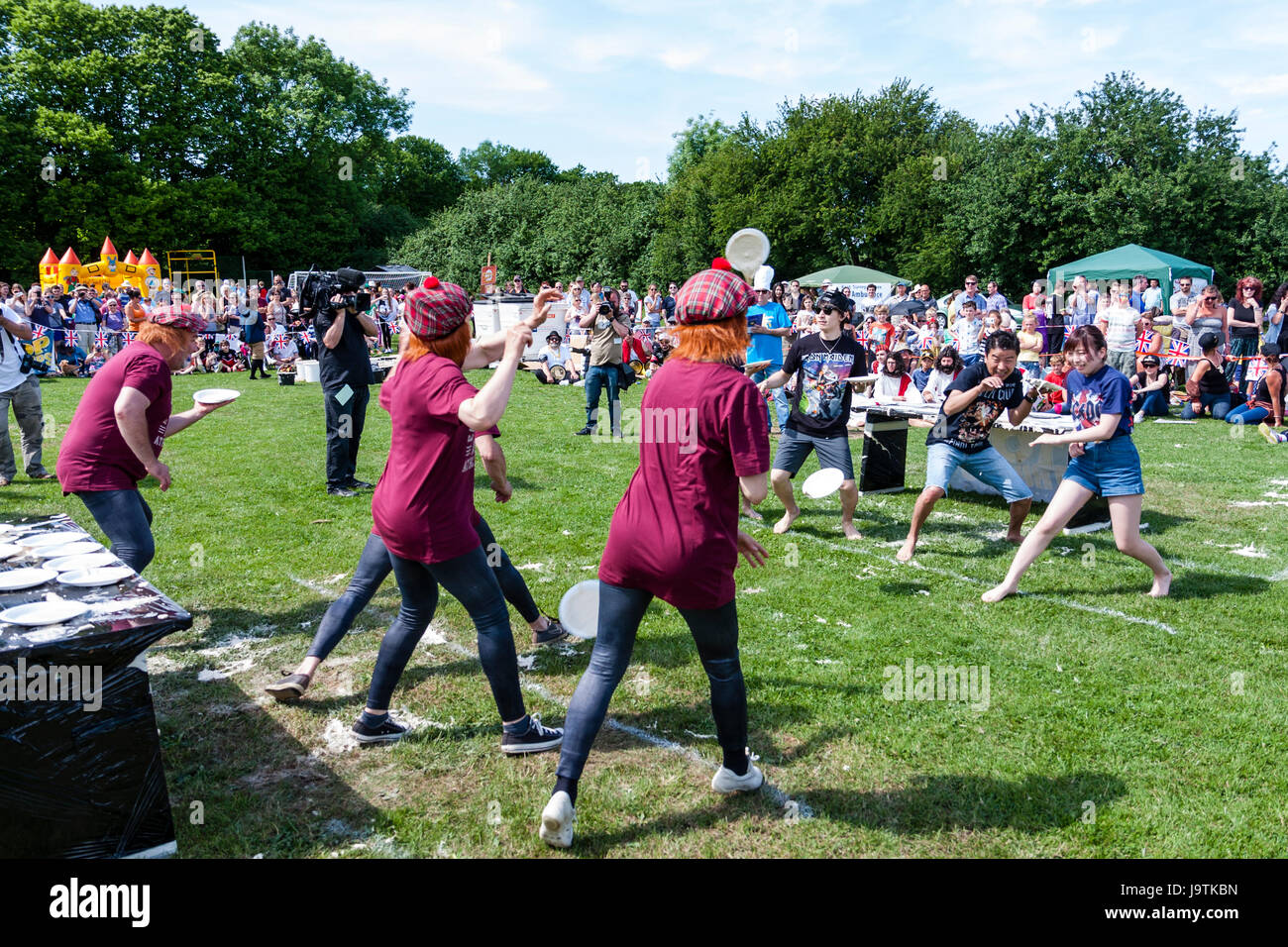 Custard Pie Fight High Resolution Stock Photography and Images - Alamy