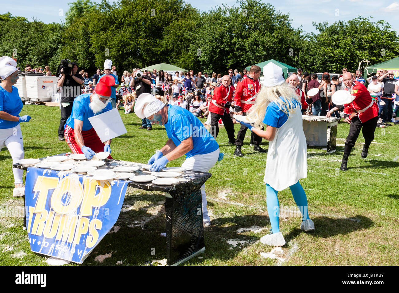 Colonel Custard's last stand team, dressed as 19th century British army ...
