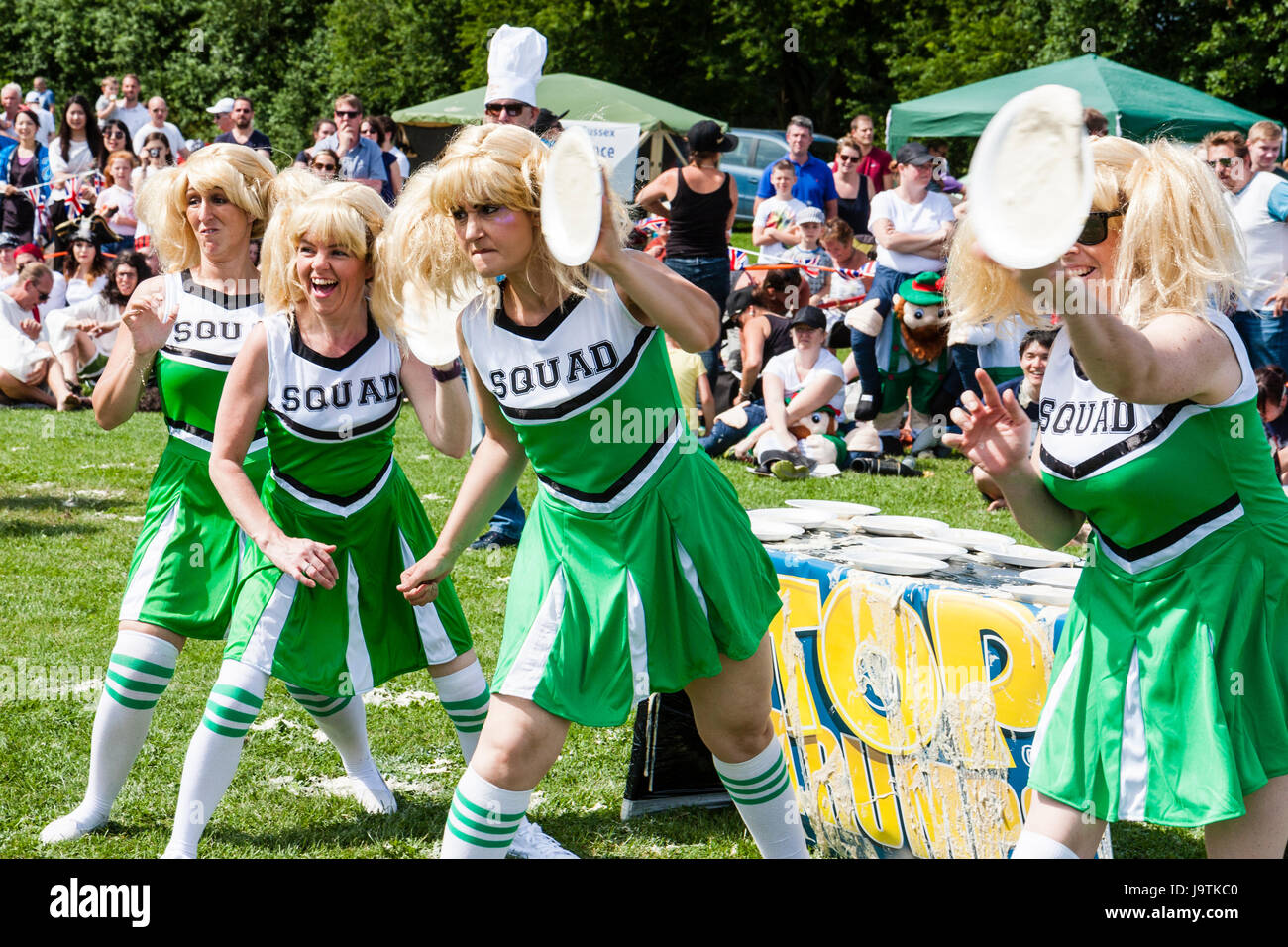 Custard pie fight hi-res stock photography and images - Alamy