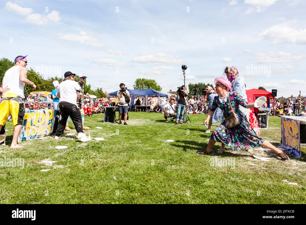 Custard pie throwing coxheath hi-res stock photography and images - Alamy