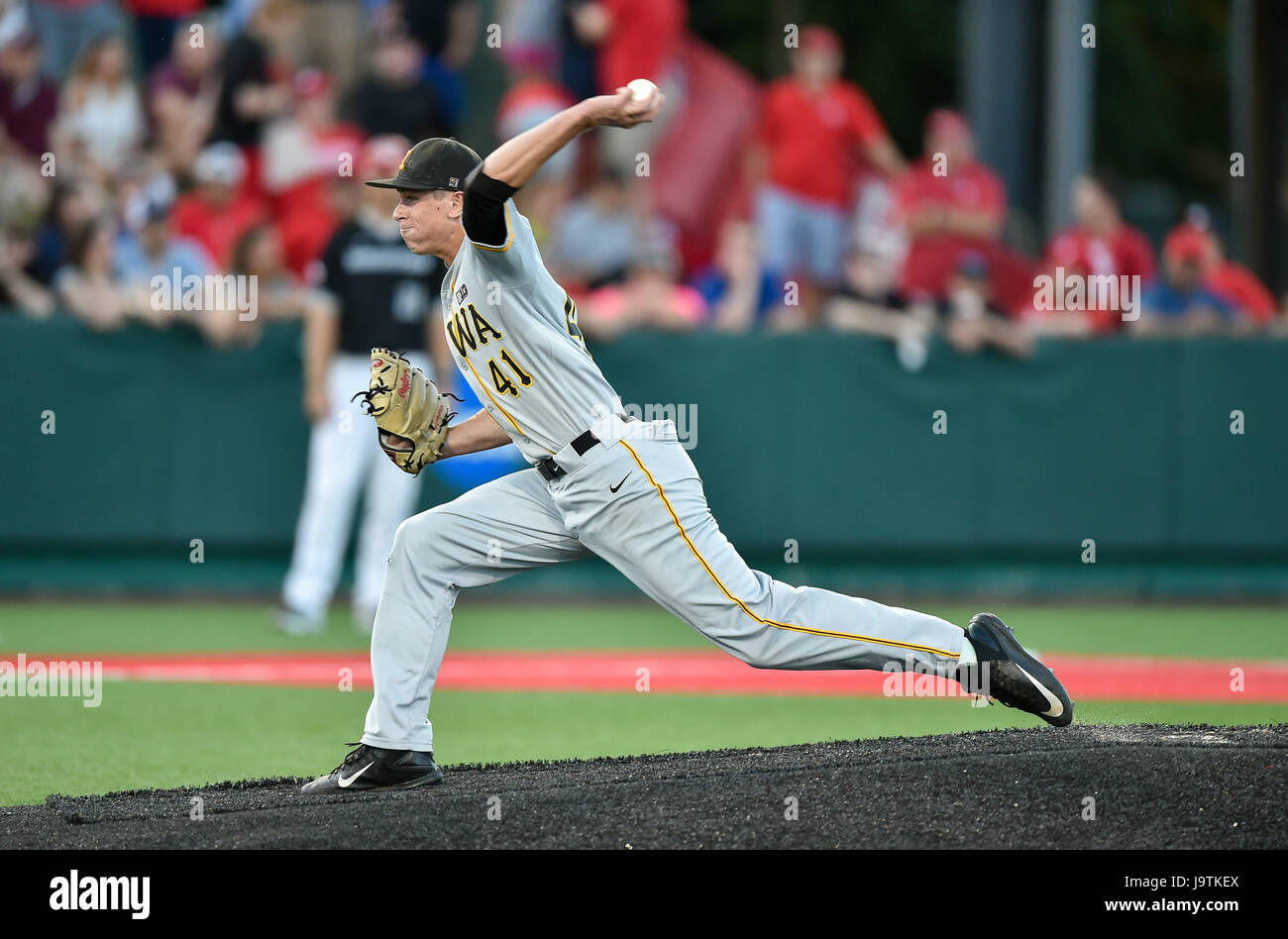 Houston, Texas, USA. 02nd June, 2017. Iowa pitcher Ryan Erickson (41 ...