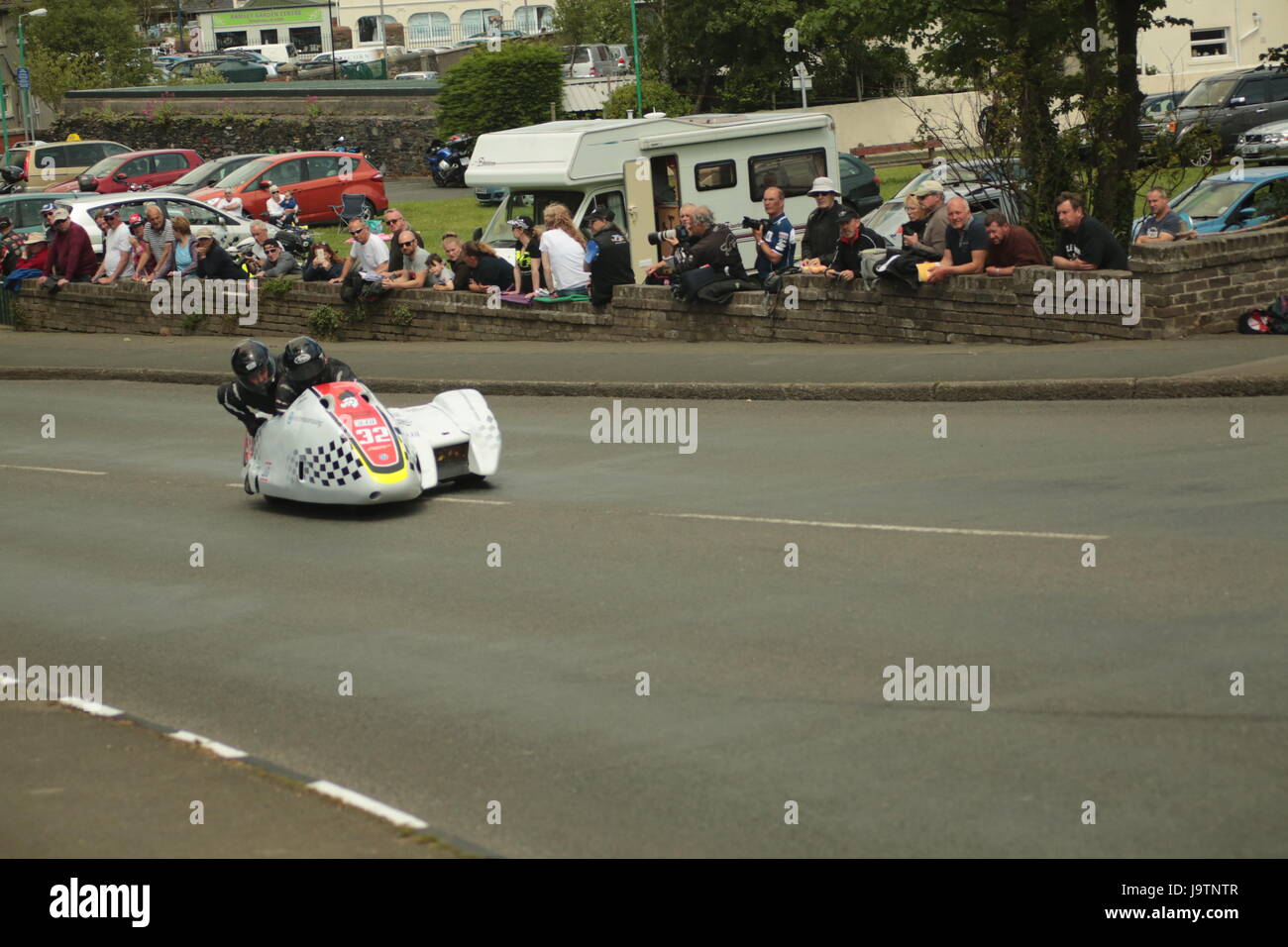 Isle of Man TT Races, Sidecar Qualifying Practice Race, Saturday 3 June ...
