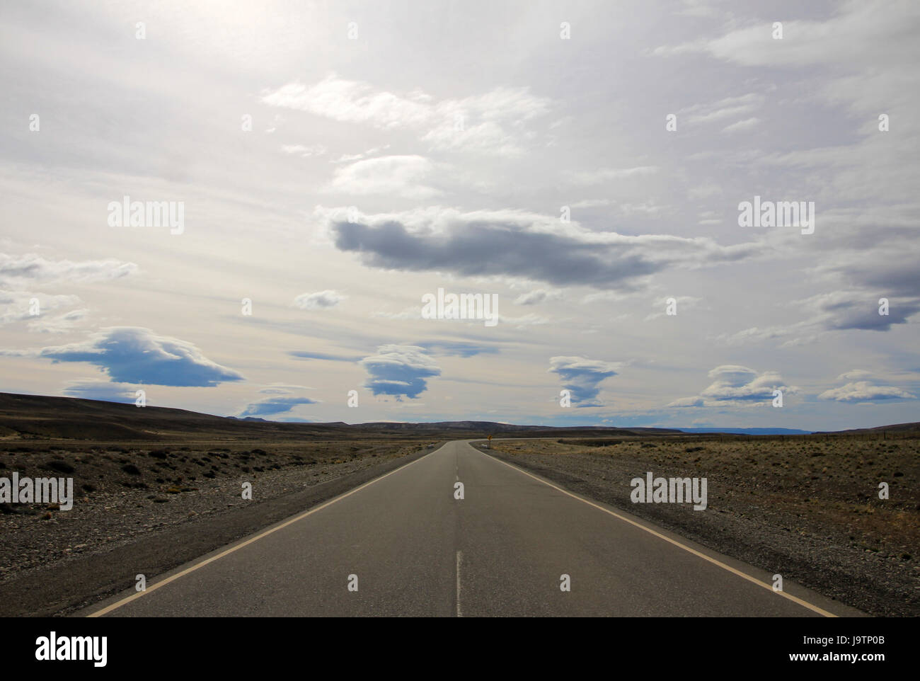 Endless scenic route ruta 40 in Patagonia Stock Photo - Alamy