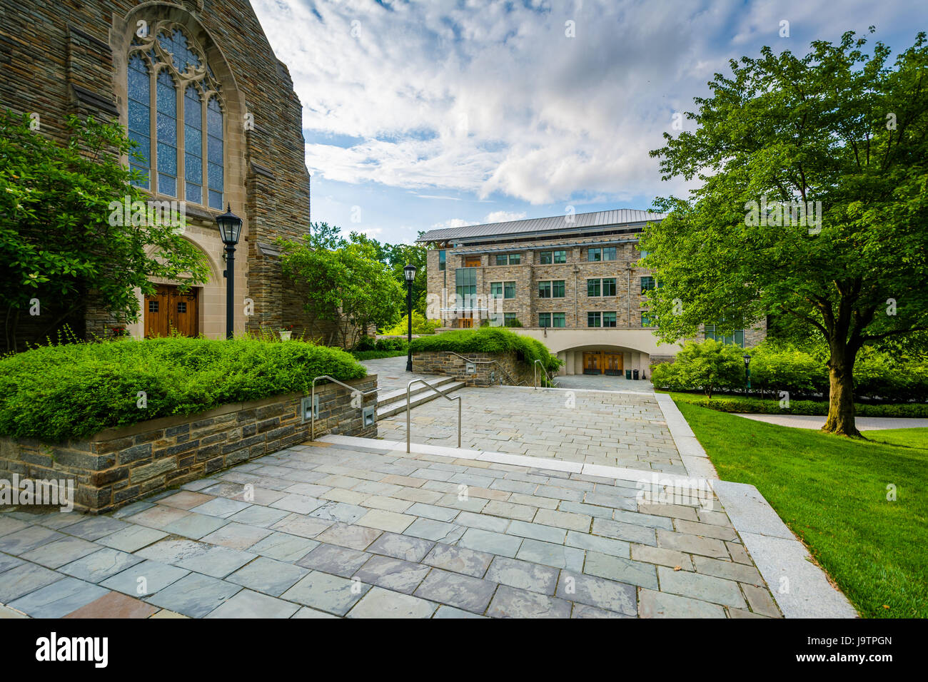 The Loyola Alumni Memorial Chapel at Loyola University Maryland, in ...