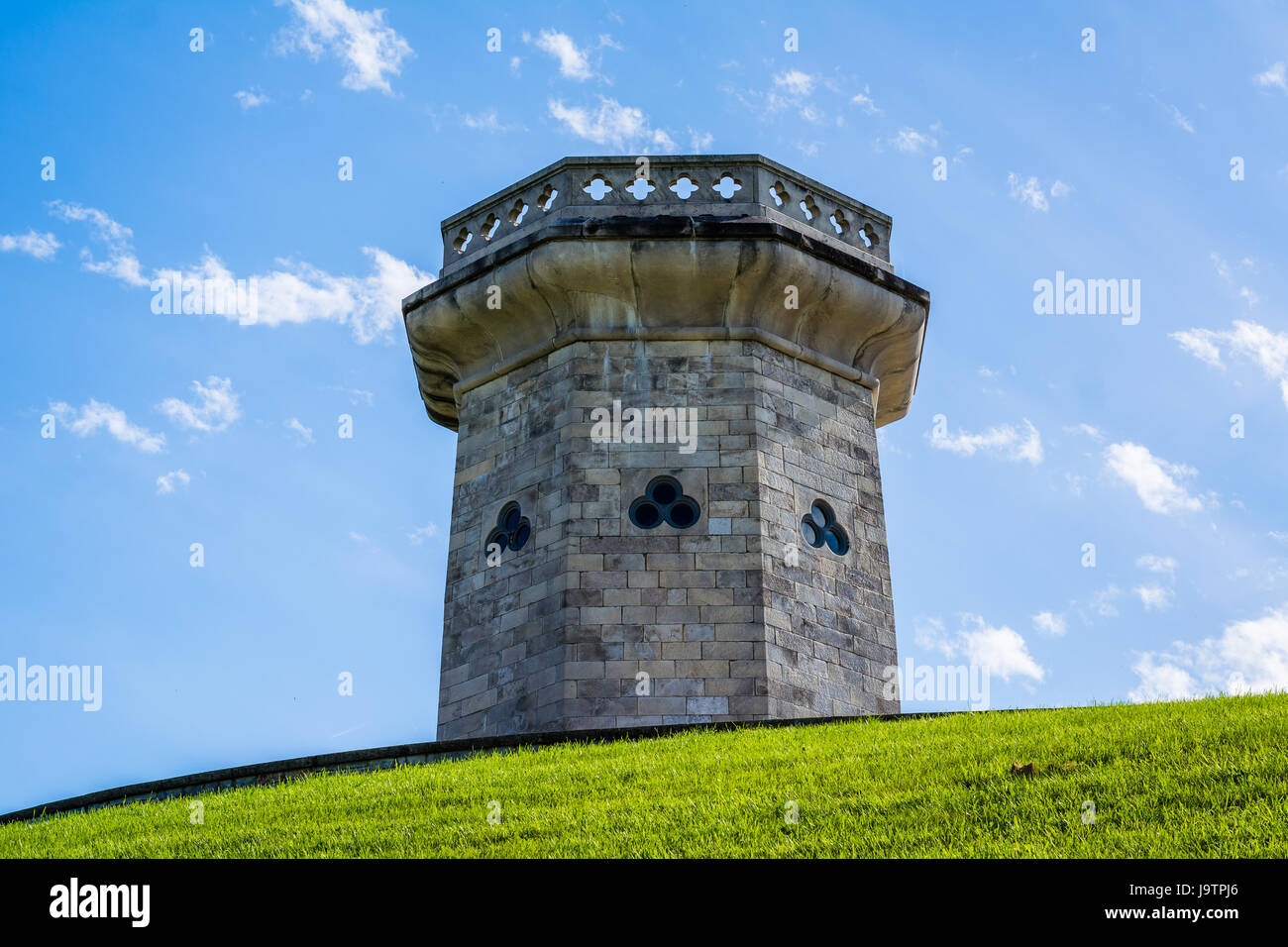 The Moorish Tower at Druid Hill Park in Baltimore, Maryland Stock Photo ...