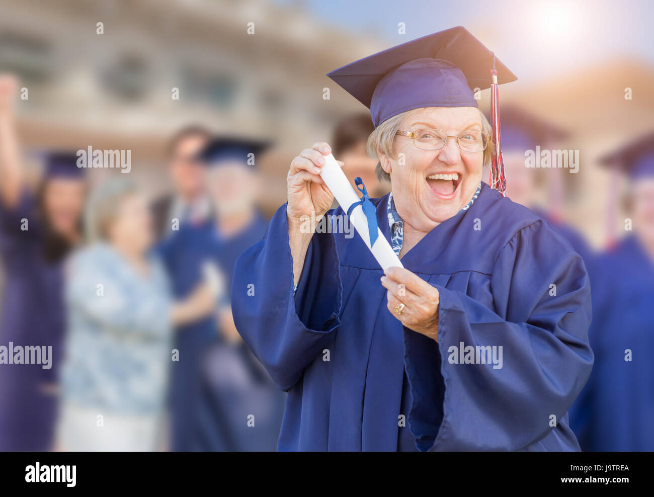 Mature student graduation ceremony hi-res stock photography and images ...