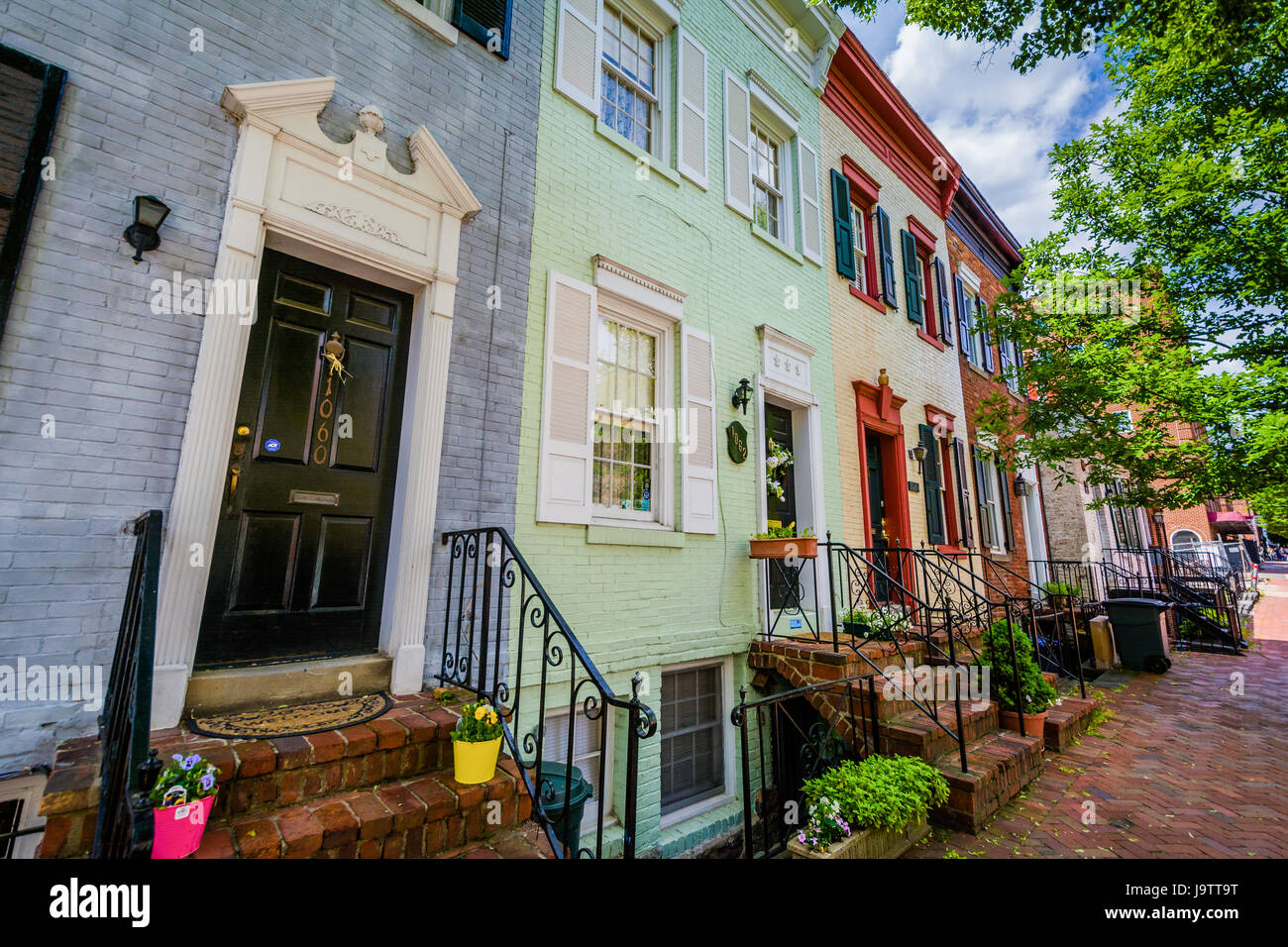 Rowhouses in Georgetown, Washington, DC Stock Photo - Alamy