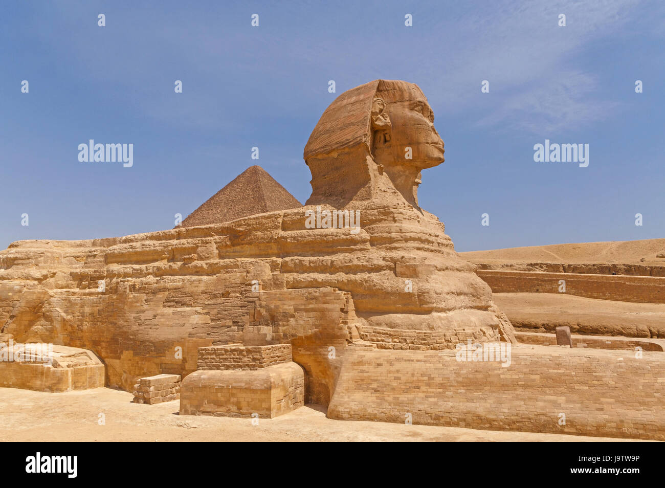 view on Great Sphinx of Giza Stock Photo - Alamy