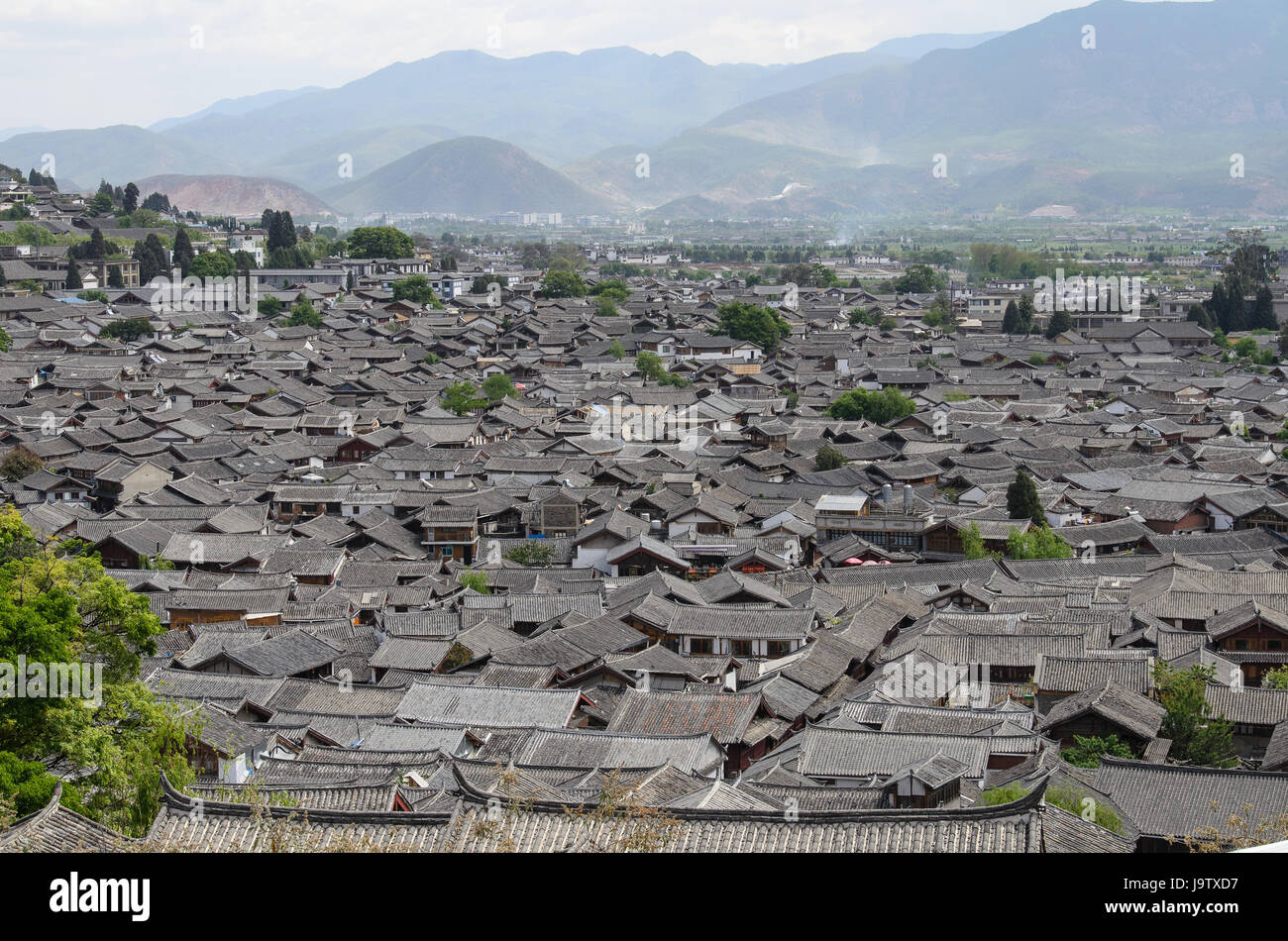 asia, old town, valley, style of construction, architecture ...