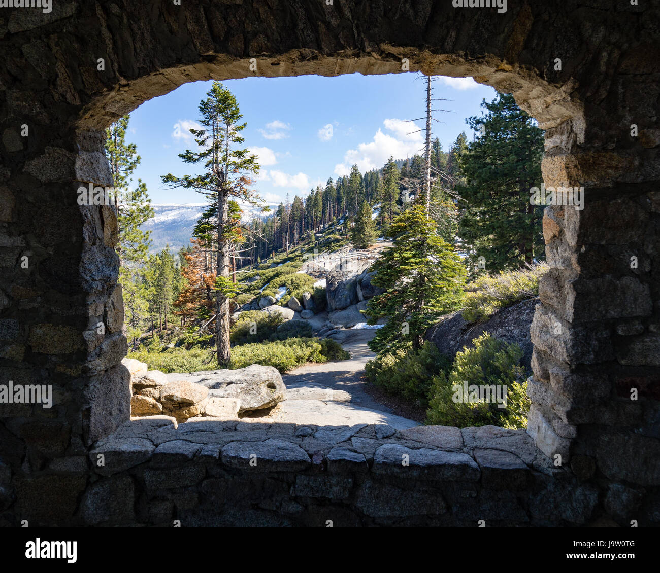 Glacier point amphitheater hi-res stock photography and images - Alamy