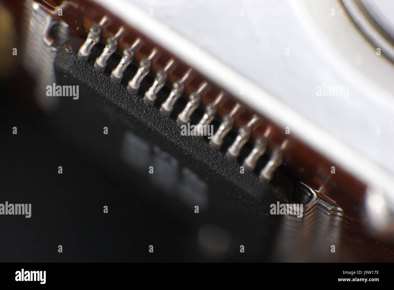 microchip on disk read finger Stock Photo - Alamy