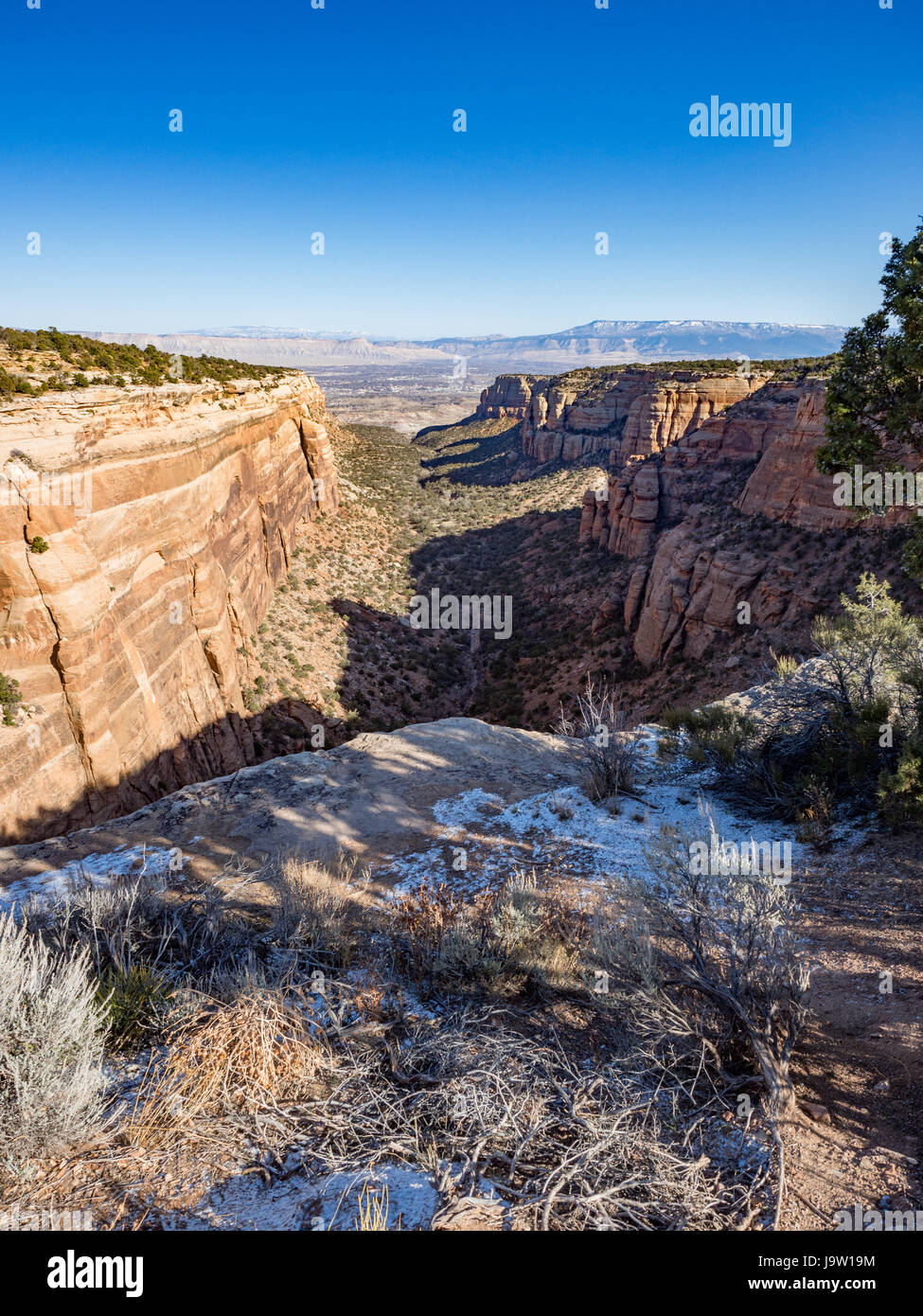 Panorama of Colorado National Monument from Red Canyon Overlook on Rim ...