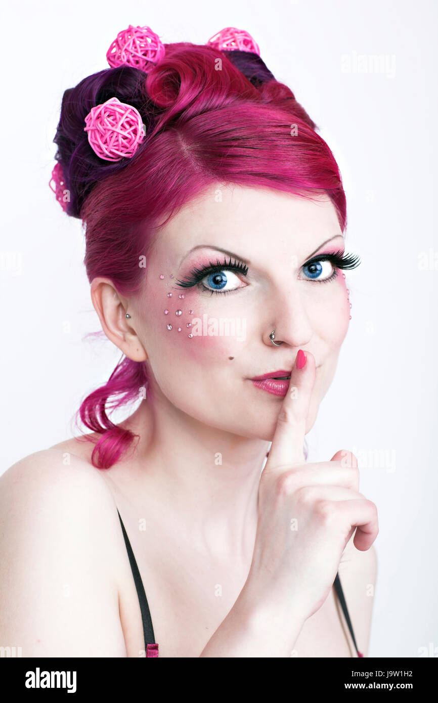 woman, coloured, colourful, gorgeous, multifarious, richly coloured ...