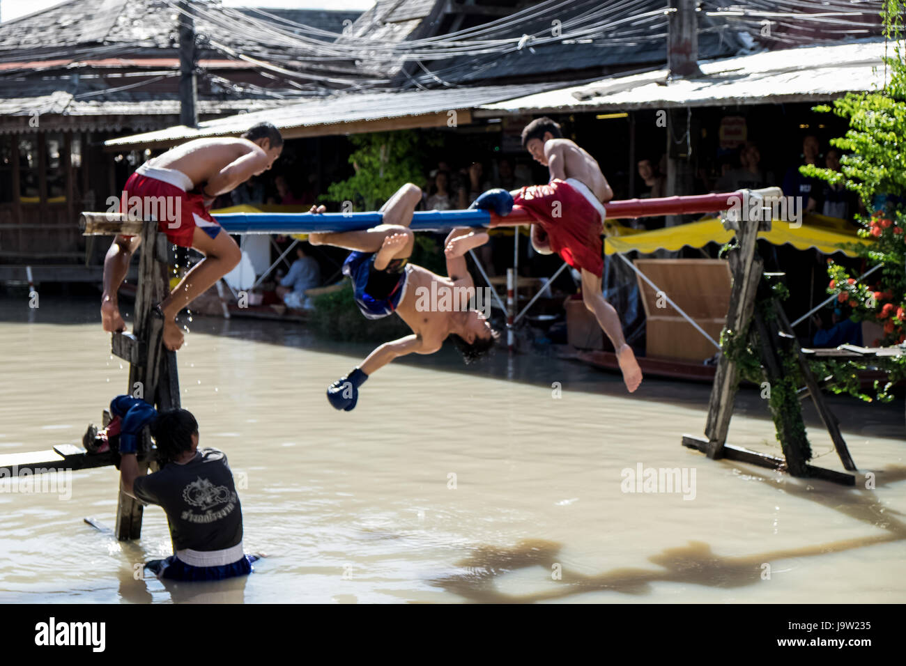 PATTATA THAILAND OCTOBER 4: Unidentified men fight for ocean boxing in ...