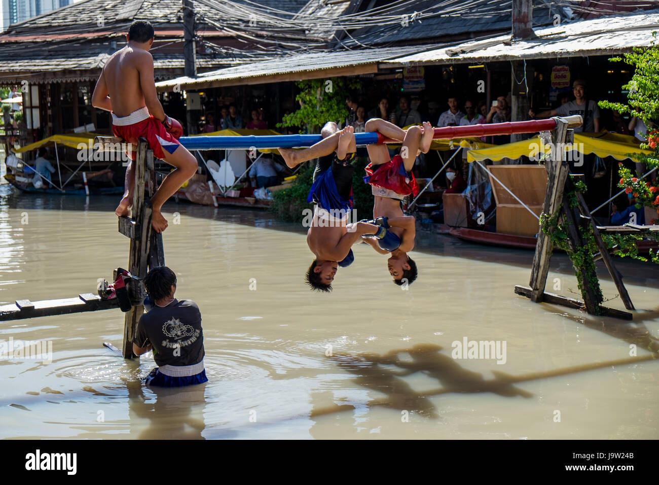 PATTATA THAILAND OCTOBER 4: Unidentified men fight for ocean boxing in ...