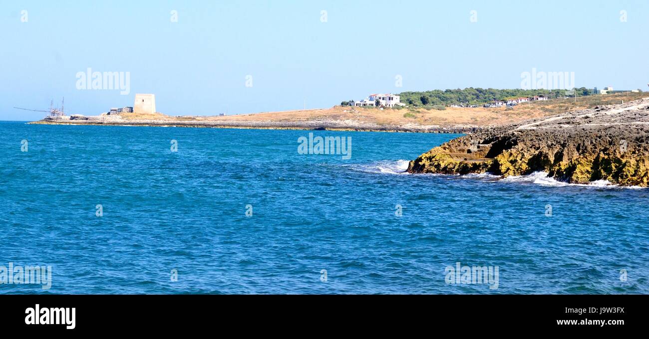 blue, city, town, beach, seaside, the beach, seashore, style of ...
