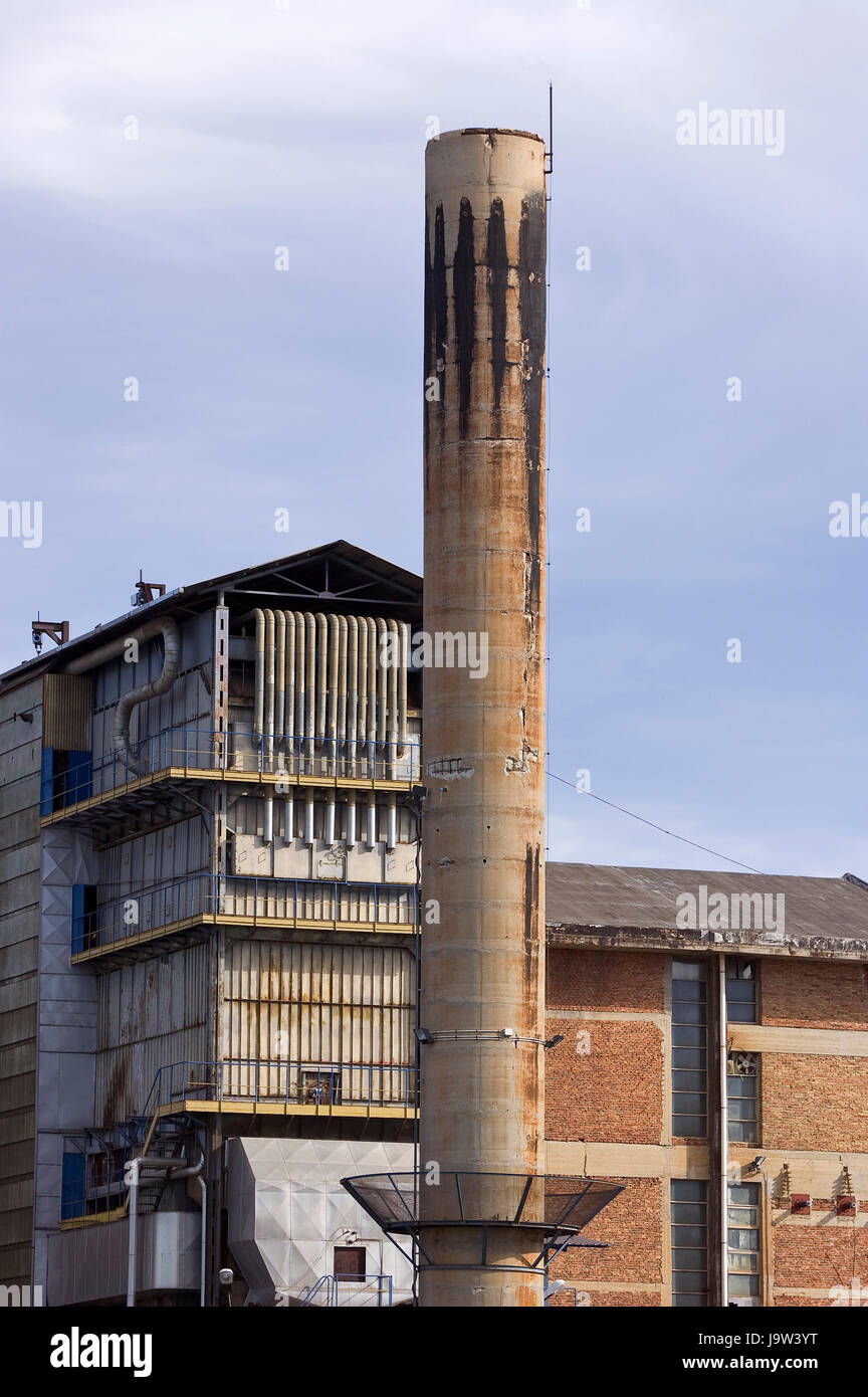 industry, industrial, work, factory, plant, building, smoke, smoking ...