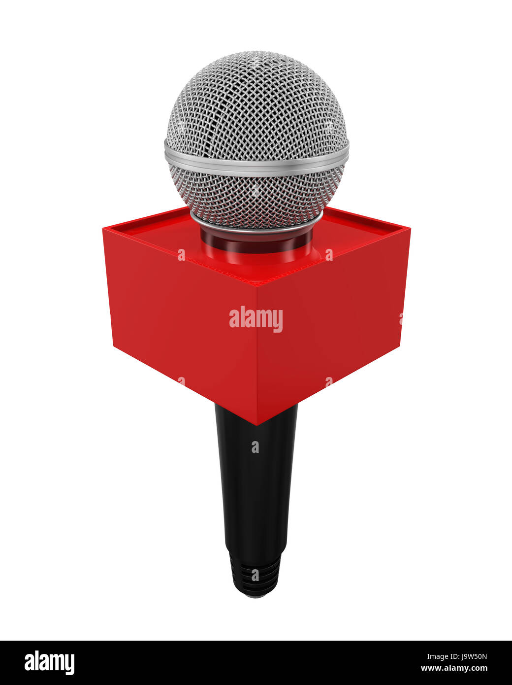 Interview microphone Cut Out Stock Images & Pictures - Alamy