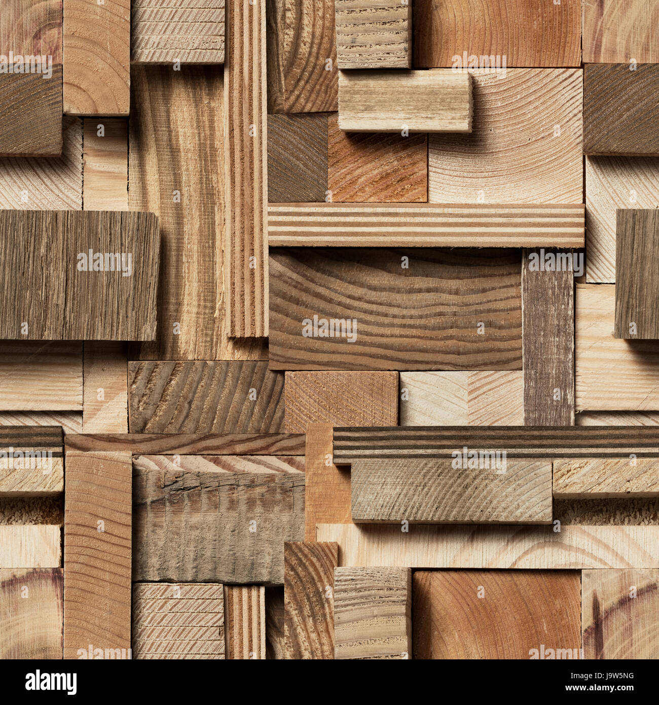 Seamless texture of wooden blocks in collage background Stock Photo - Alamy