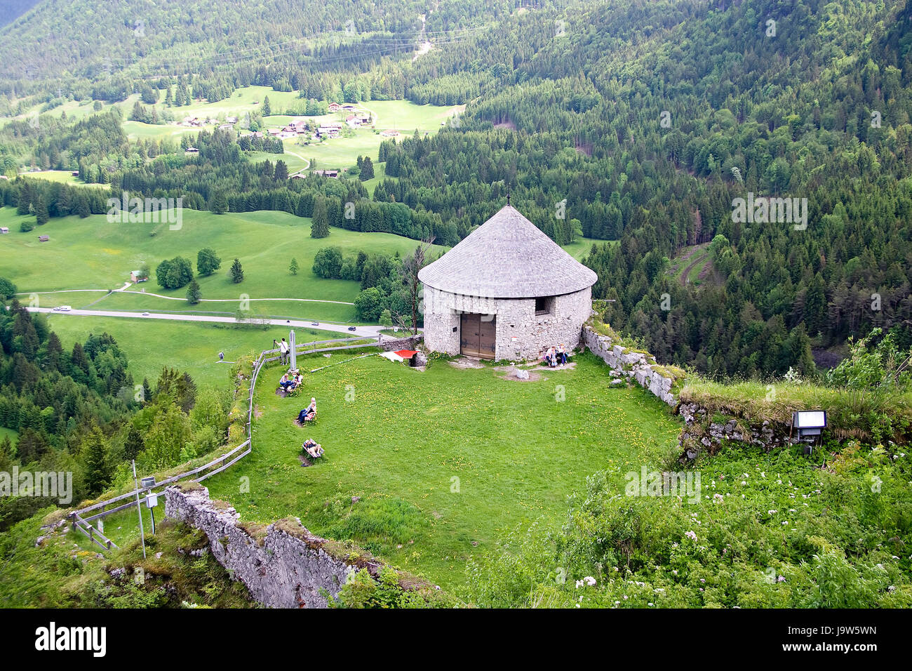 stone, window, porthole, dormer window, pane, alps, austria, wall ...