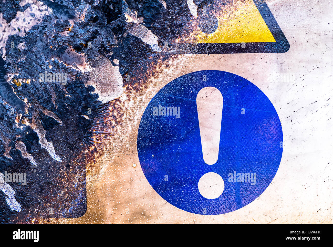 Warning fire notice hi-res stock photography and images - Alamy