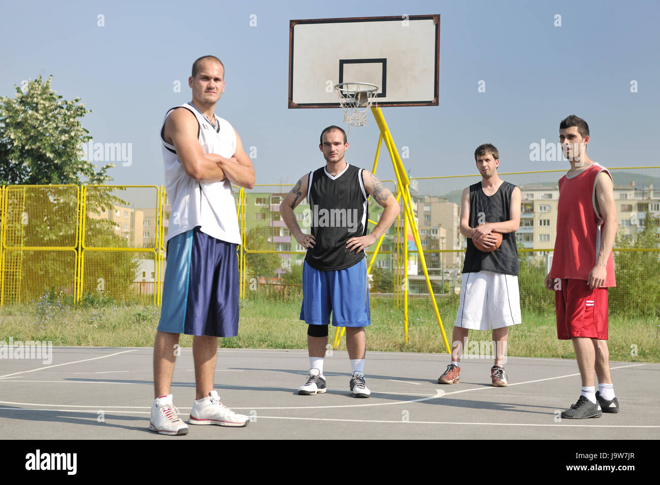 Group portrait street basketball team hi-res stock photography and ...