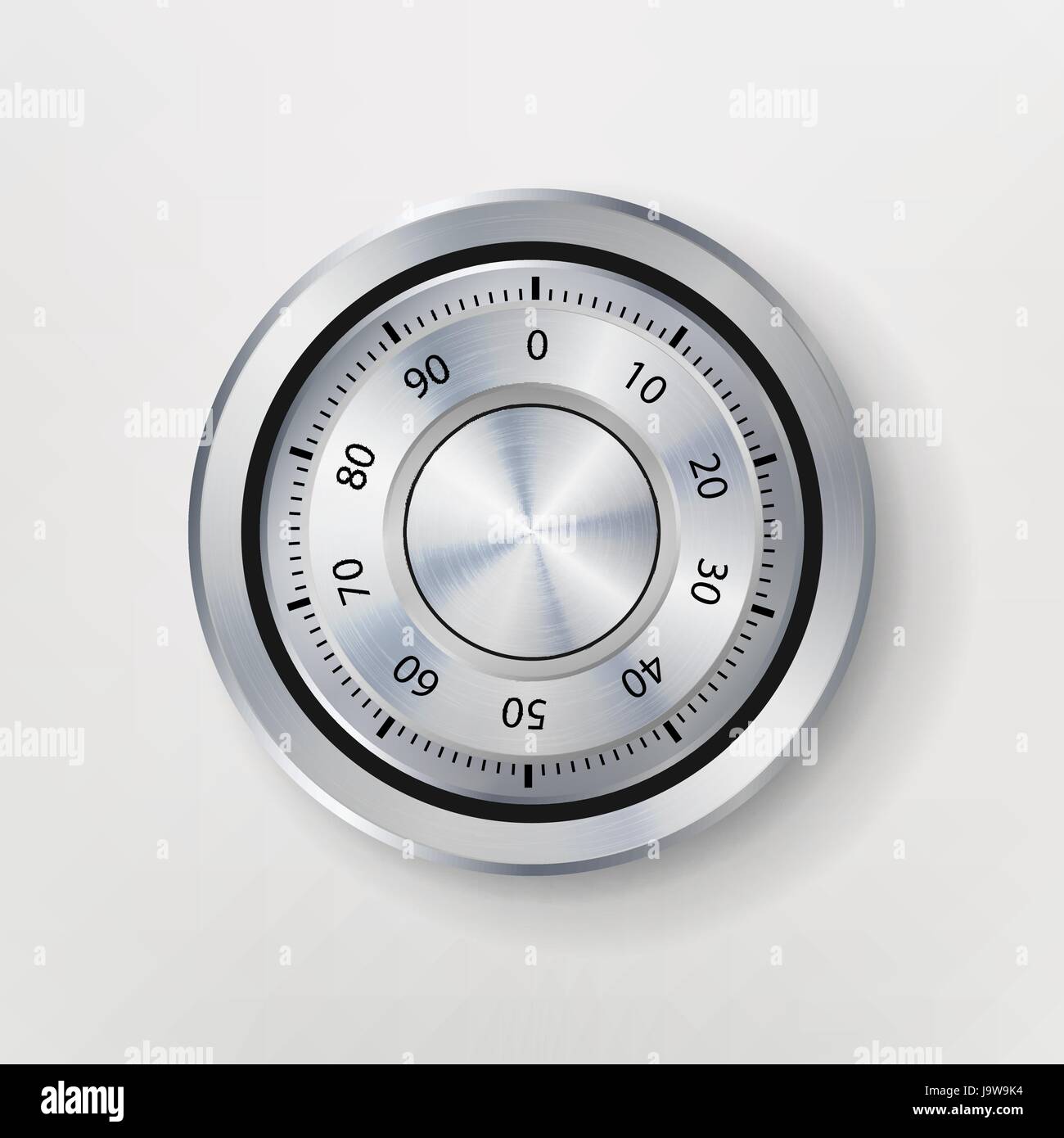 Combination Lock, Realistic Metal Vector Illustration. Safe Stock ...
