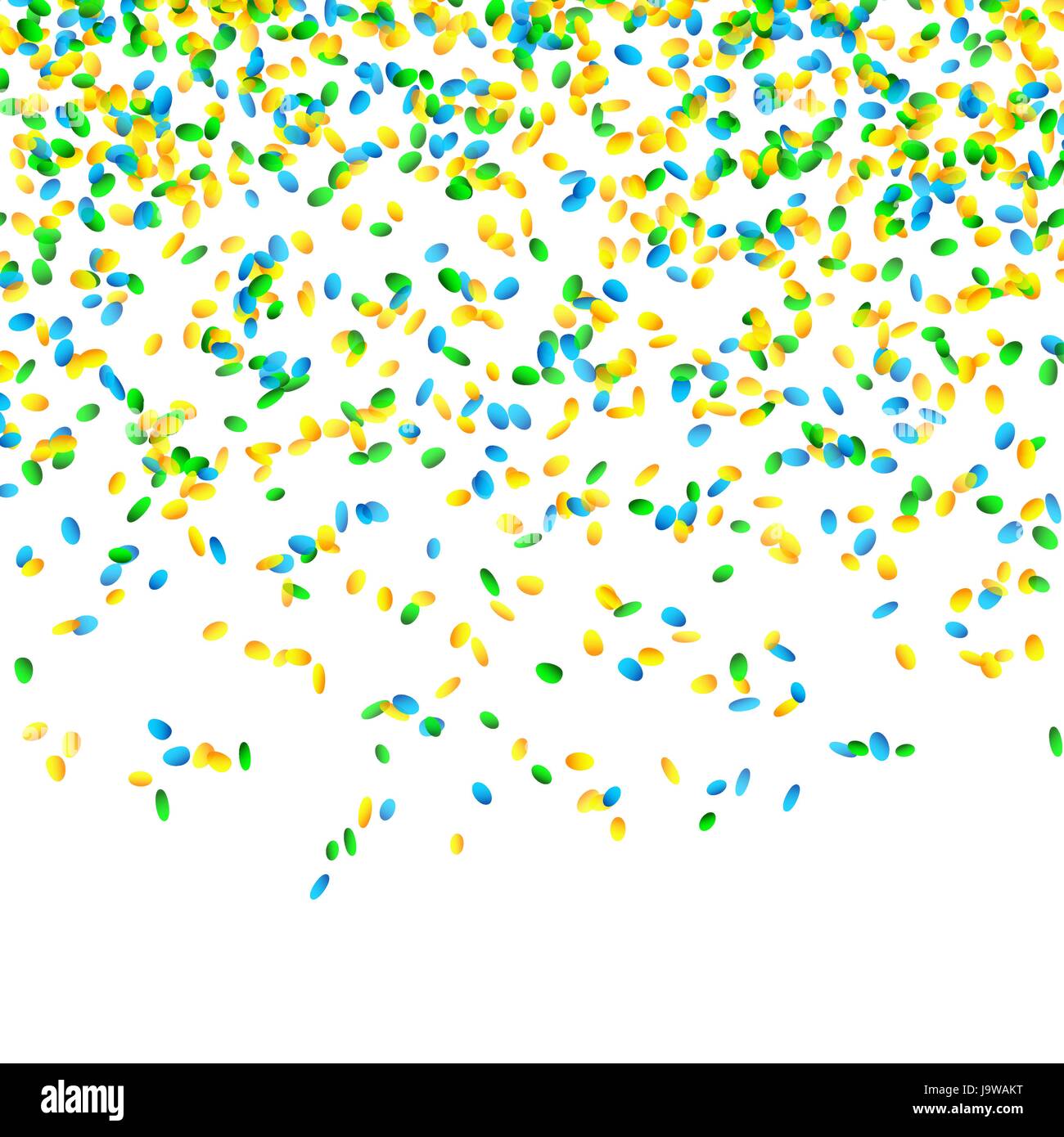 Confetti Falling Vector. Bright Explosion Isolated On White. Background ...
