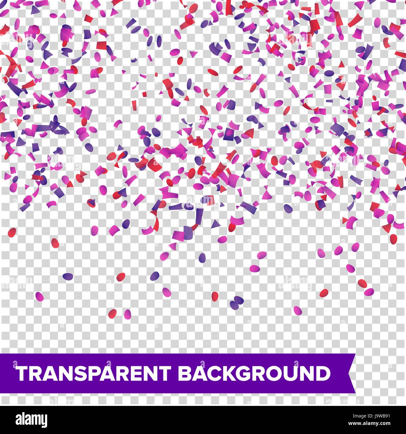 Confetti Falling Vector. Bright Explosion Isolated On White. Background ...