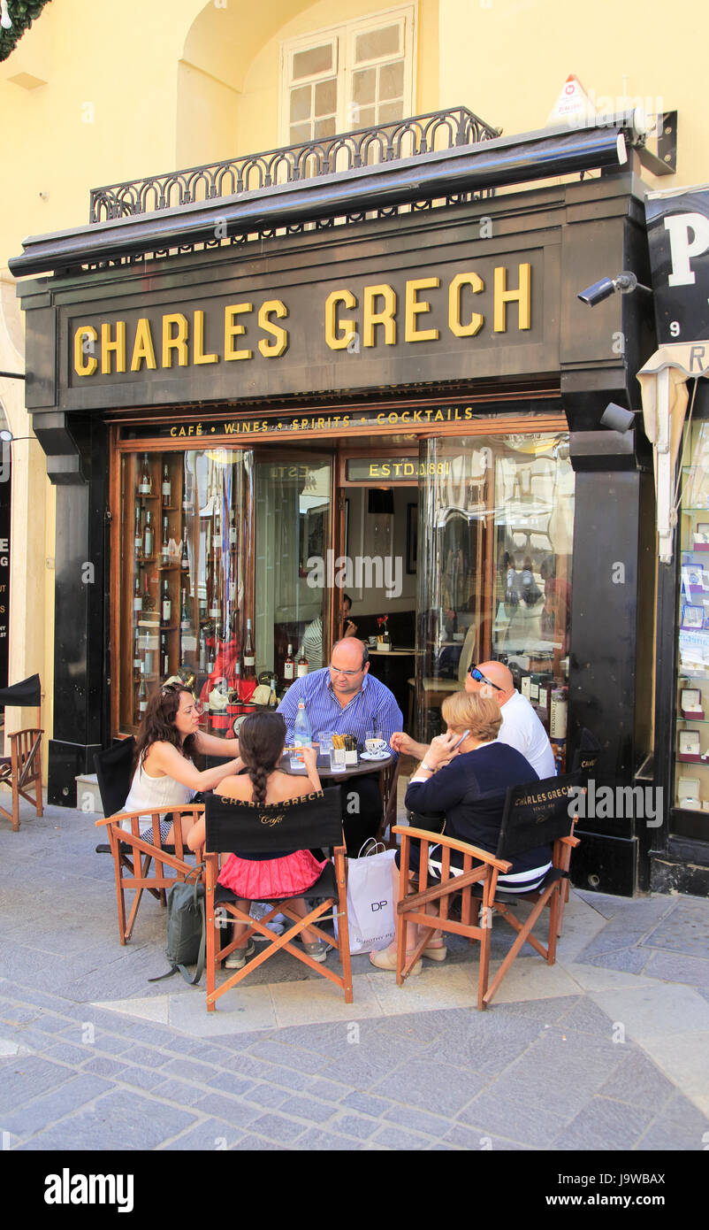 Charles Grech cafe and cocktail bar, Republic Street, Valletta, Malta ...