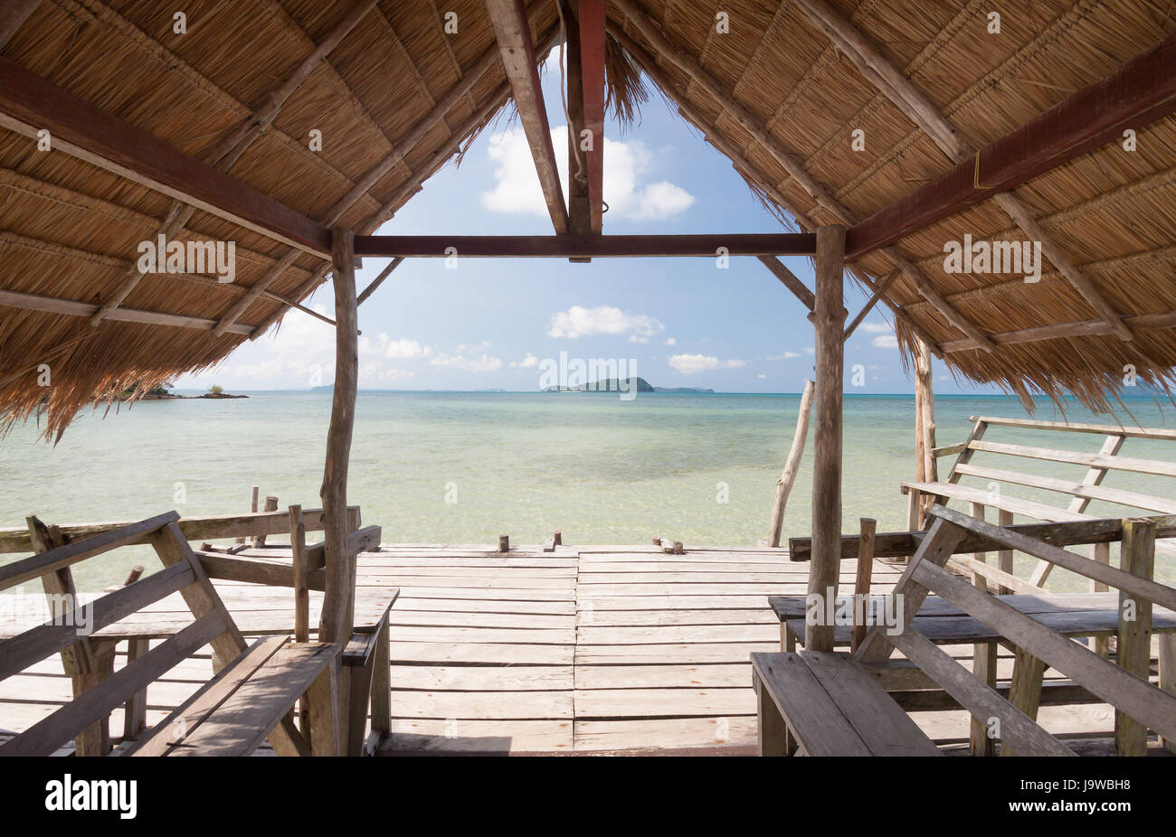Hut on the sea Stock Photo - Alamy