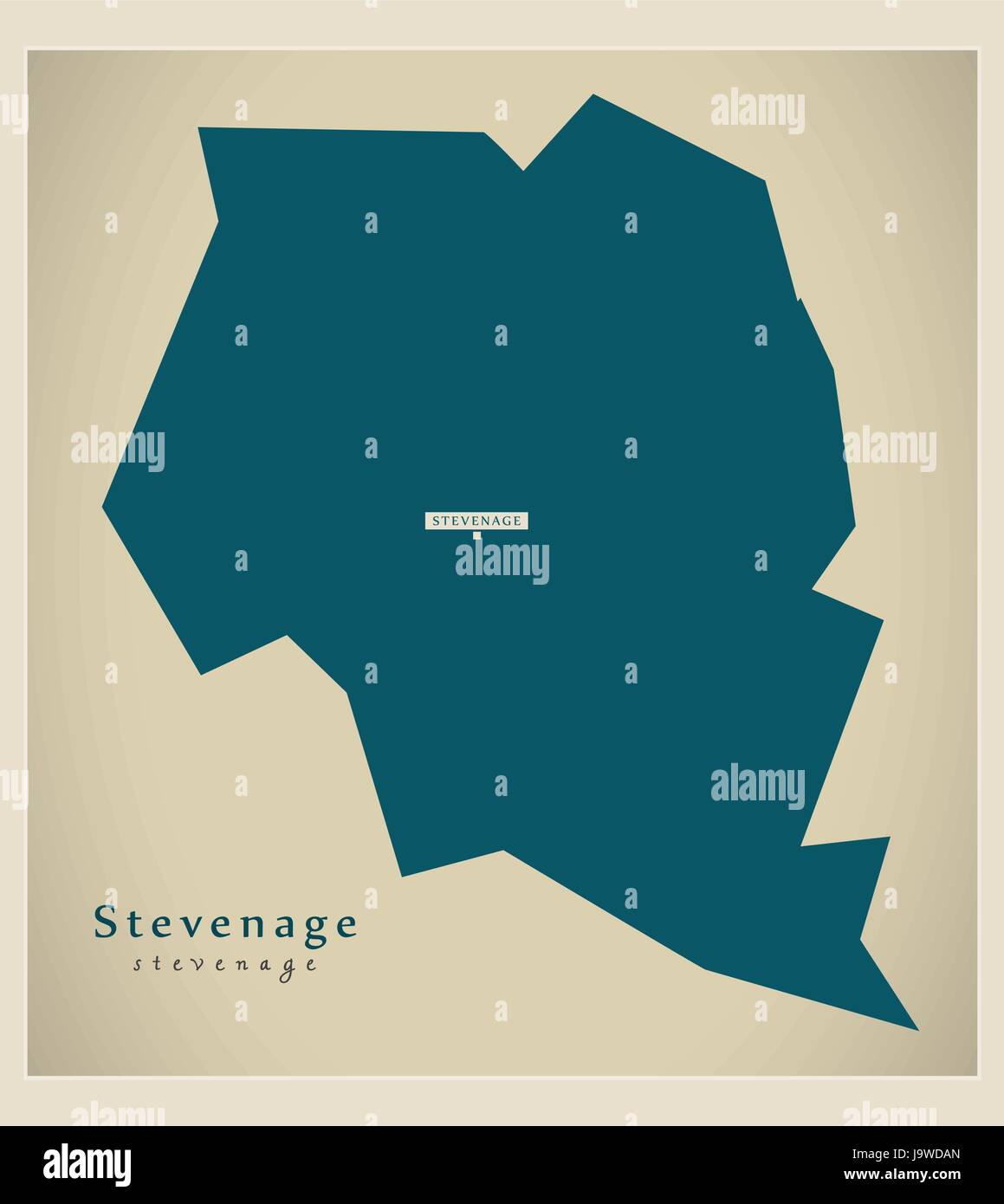 Map of stevenage hi-res stock photography and images - Alamy