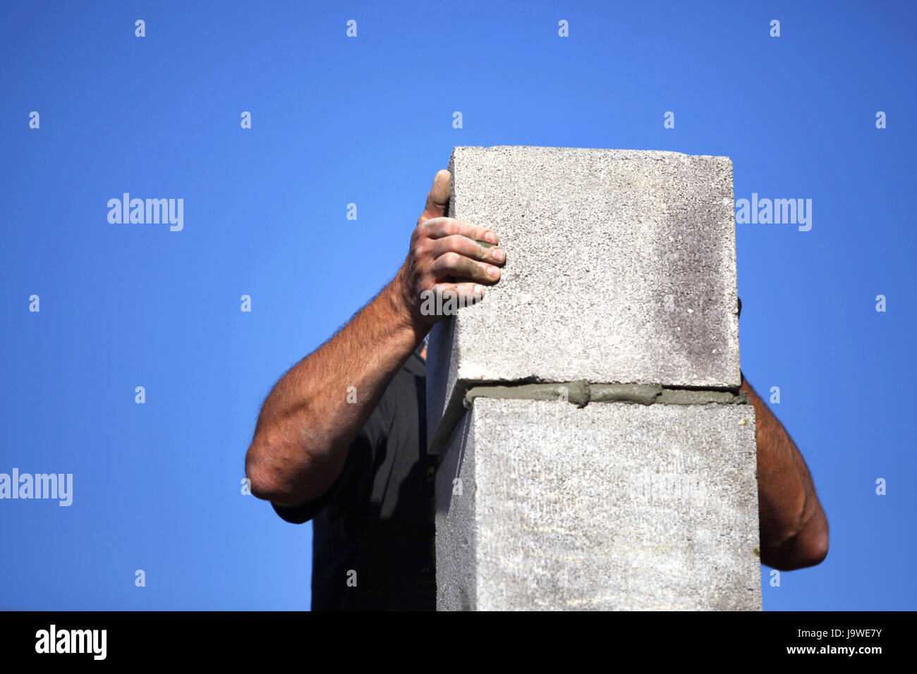 blue, build, concrete, style of construction, architecture ...