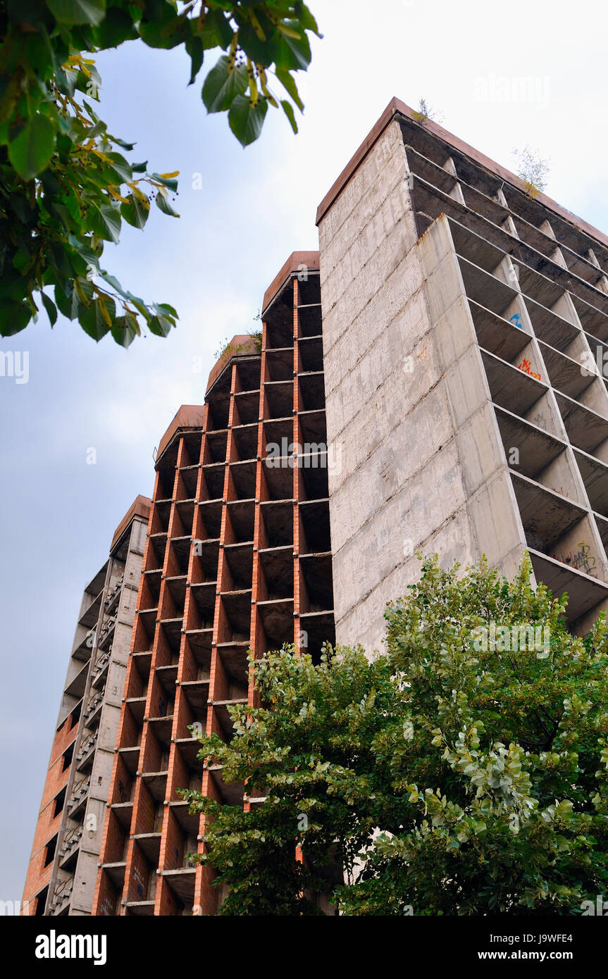 blue, tower, office, object, city, town, colour, space, modern ...