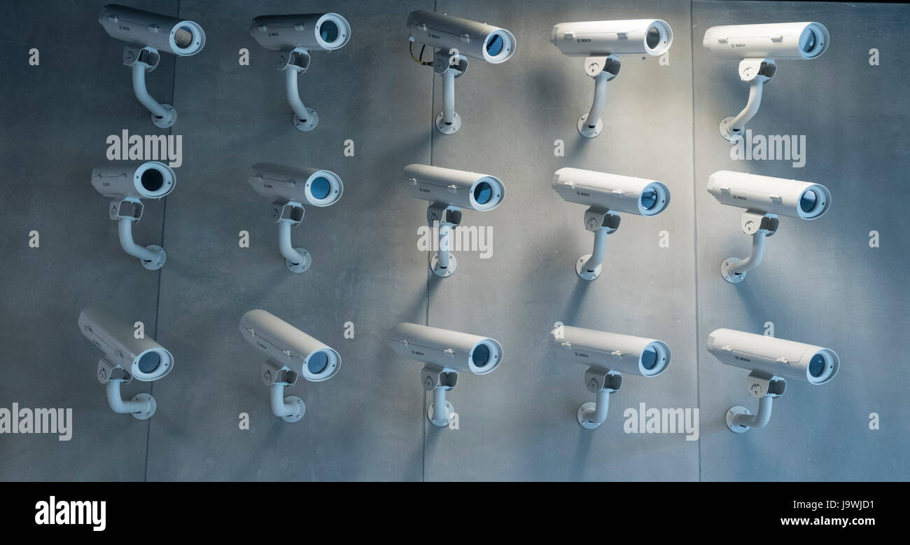 Display of CCTV cameras at German Spy Museum in Berlin Germany Stock ...