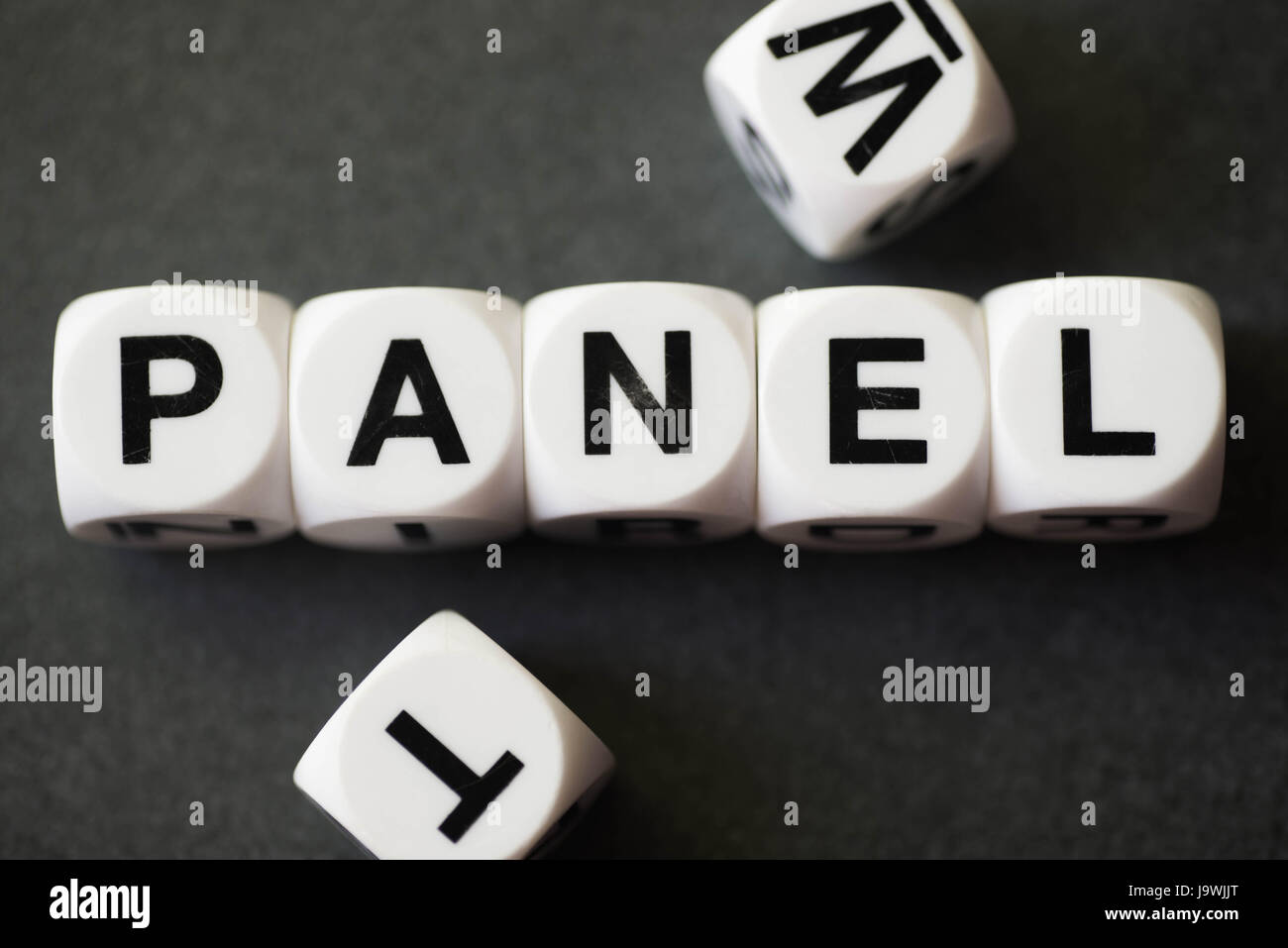 word panel on white toy cubes Stock Photo - Alamy