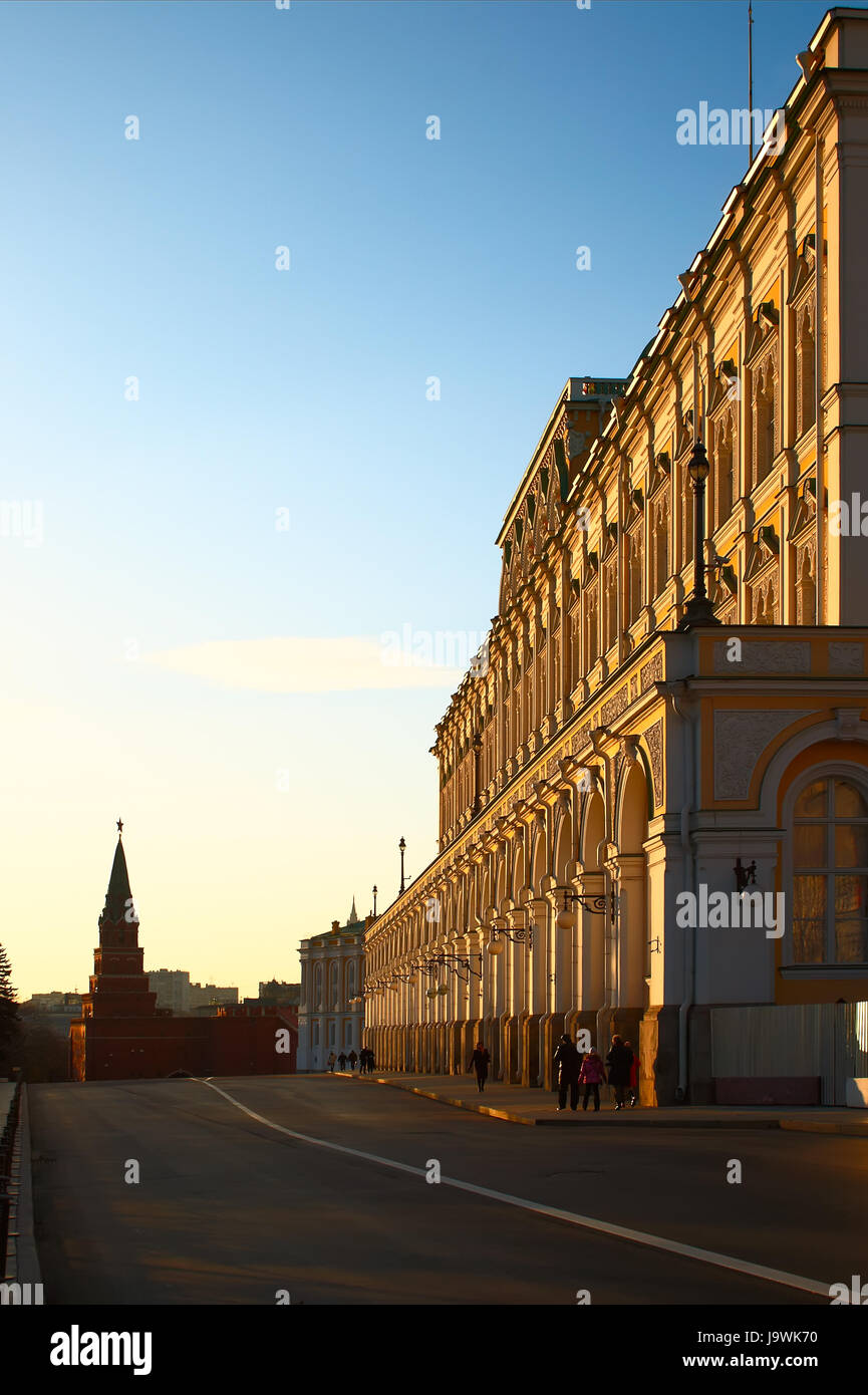 house, building, palace, kremlin, landmark, firmament, sky, moscow ...